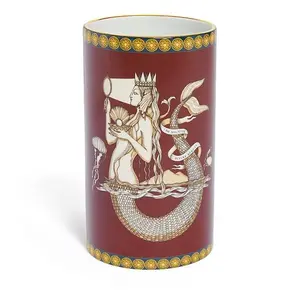 La DoubleJ Mermaid Small Pillar Vase - Bordeaux