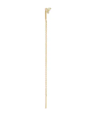 Zoe Chicco 14k Yellow Diamond Threader Earrings - Gold