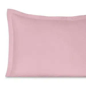 SFERRA Rombo Cotton Diamond Matelasse, Standard Sham - Carnation