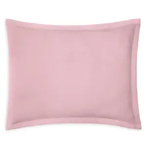 SFERRA Rombo Cotton Diamond Matelasse, Standard Sham - Carnation