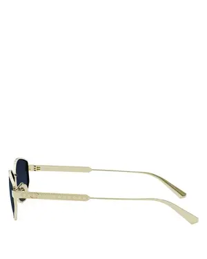 Dior Geometrical Sunglasses, 57mm - Gold/blue