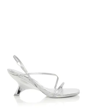 Simkhai Shadow Strappy Sandals - Silver