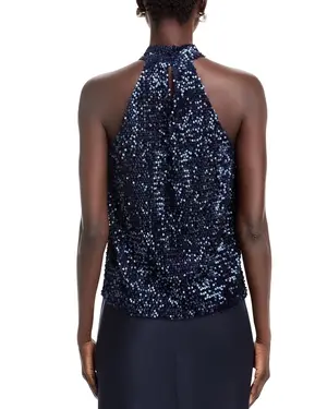 KOKO + MASON Sequin Halter Top