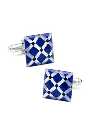 CUFFLINKS, INC. Mother Of Pearl Diamond - Blue