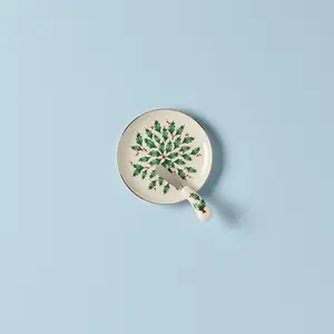 LENOX Hosting The Holidays Cheese Plate & Knife Set