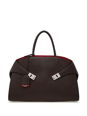 FERRAGAMO Medium Hug Tote Bag - Brown