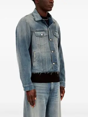 MAISON MARGIELA Cotton Denim Jacket - Blue