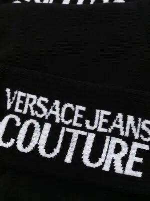 Versace Logo Intarsia Knitted Socks