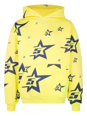 SP5DER 5star Zip Hoodie - Yellow