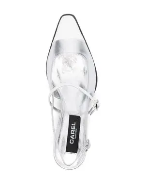 CAREL 50mm Cecile Pumps - Silver