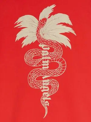 Palm Angels Snake-embroidery Sweatshirt