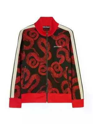Palm Angels Snake-print Sweatshirt - Red