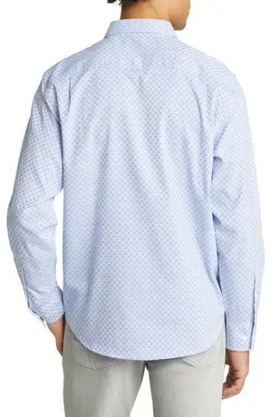 Tommy Bahama Sarasota Stretch Ventura Islandzone® Stripe Stretch Button-up Shirt - Blues