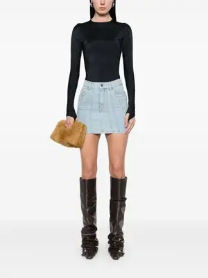 MUGLER Spiral Mini Skirt
