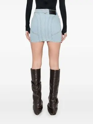 MUGLER Spiral Mini Skirt