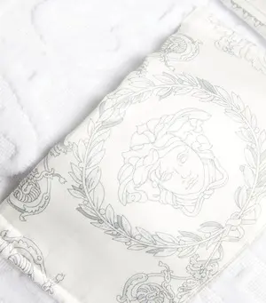 Versace Baroque Bath Robe - White