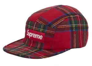Supreme Lochcarron Camp Cap - Red Plaid
