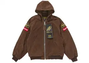 Supreme Vanson Leathers Hooded Work Jacket - Suede