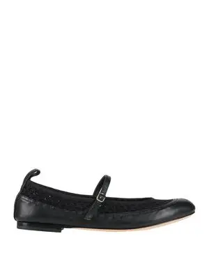Agl Mary Jane Crochet-knit Ballerinas