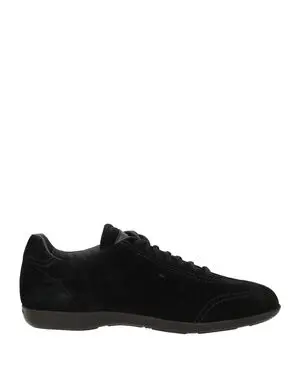 Santoni Leather Sneakers - Black