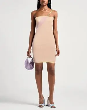 Gcds Mini Knit One-shoulder Dress
