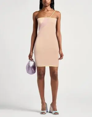 Gcds Mini Knit One-shoulder Dress