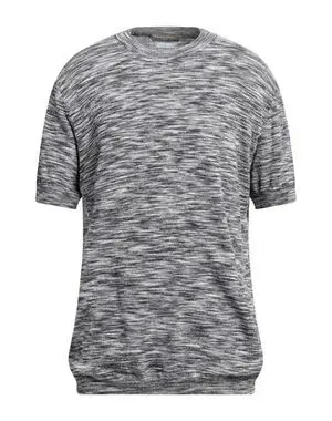 DANIELE FIESOLI Short Sleeve Sweater - Grey