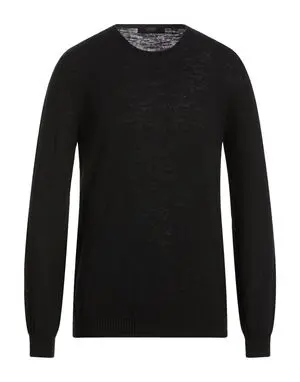 Liu Jo Crewneck Knit Cotton-linen Sweater - Black