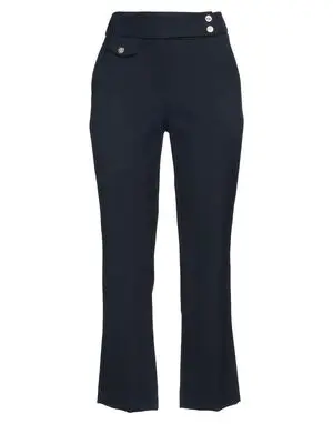 Seductive Straight-leg Crepe Pants - Navy