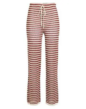 VICOLO Striped Knitted Pants - Green