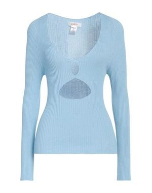 KONTATTO Ribbed-Knit Sweater Blue