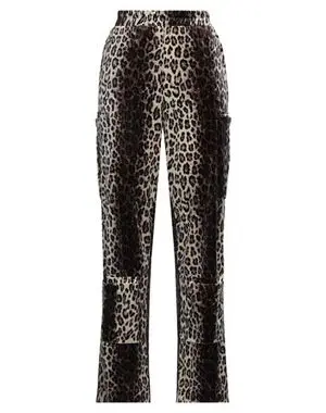 5 PROGRESS Leopard Print Velvet Cargo Pants