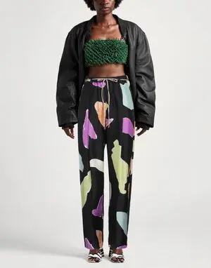 ALYSI Printed Silk Pants