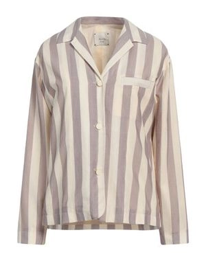 ALYSI Single-breasted Striped Blazer - Cream