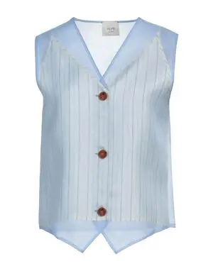 ALYSI Tailored Striped Organza Vest