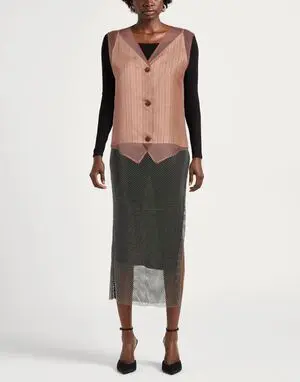 ALYSI Tailored Striped Organza Vest