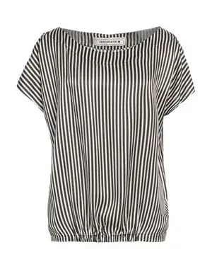 SHIRTAPORTER Striped Satin Top