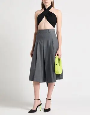Ami Silk Chiffon Crop Top - Black