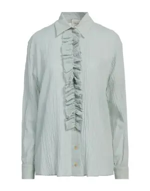 ALYSI Light Cotton Ruched Shirt
