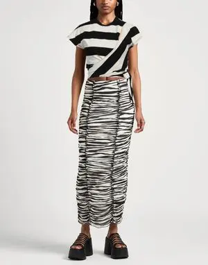 MSGM Striped Cotton T-shirt - Ivory