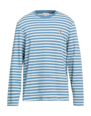Maison Kitsuné T-shirt Light Size Cotton - Blue