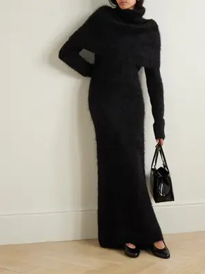 TOTEME Alpaca-blend Turtleneck Maxi Dress