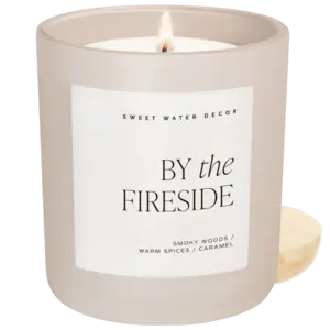 SWEET WATER DECOR 15 Oz Matte Candle By The Fireside