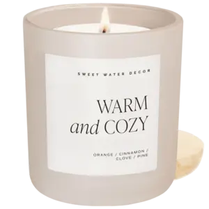 SWEET WATER DECOR 15 Oz Matte Candle - Warm & Cozy