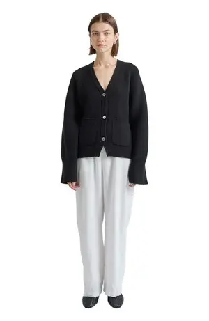 Almina Concept V-neck Cardigan - Black