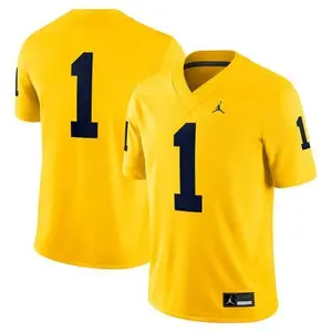 JORDAN BRAND Michigan Wolverines #1 Alternate Game Jersey - Maize