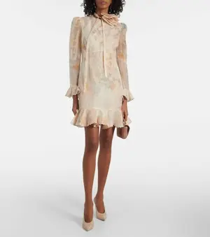 Zimmermann Crush Floral Mini Dress