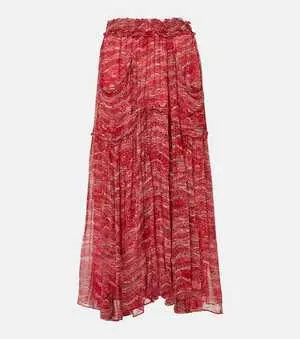 MARANT ETOILE Veronique Chiffon Maxi Skirt