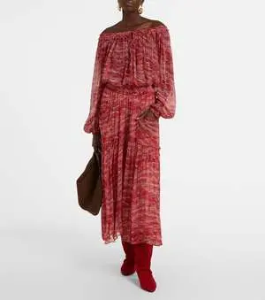 MARANT ETOILE Veronique Chiffon Maxi Skirt