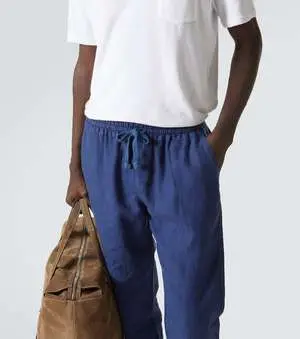 Fedeli Linen Straight Trousers